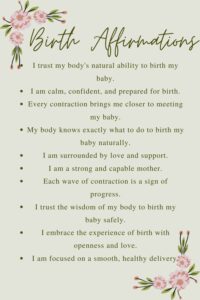 120 Affirmations for Childbirth to Make your Labor Easy